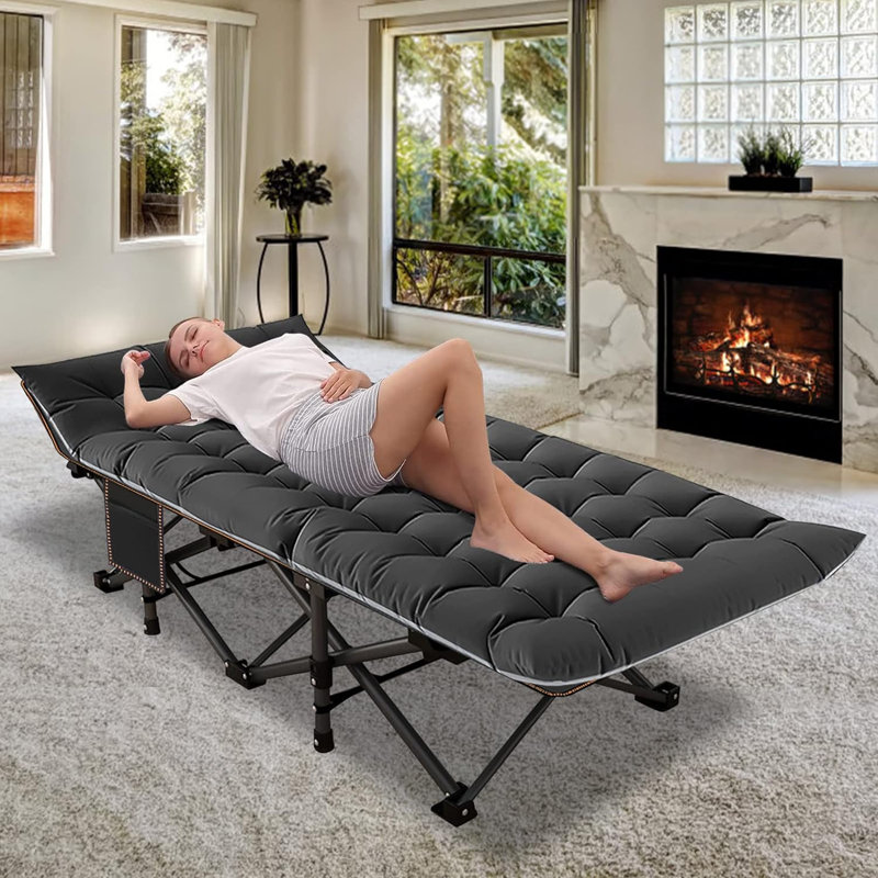 ShangQuan WuLiu Oversize Folding Camping Cot,78" L X 32" W Camp Cot,Xl Sleeping Cot With ...